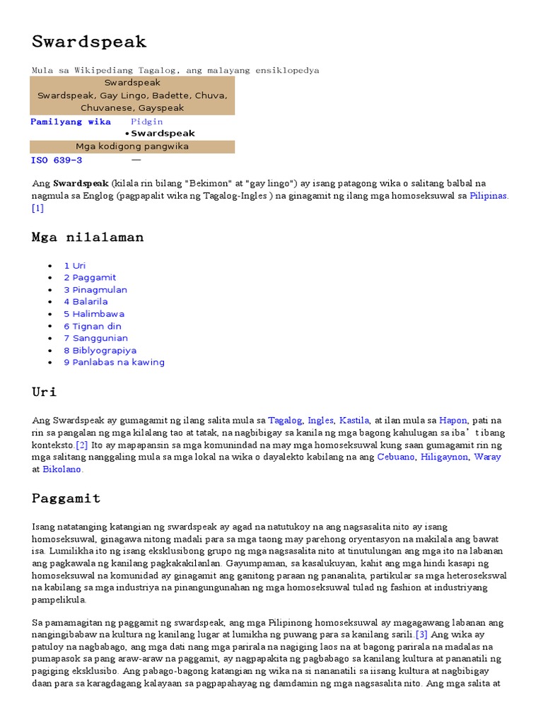 salitang balbal - philippin news collections