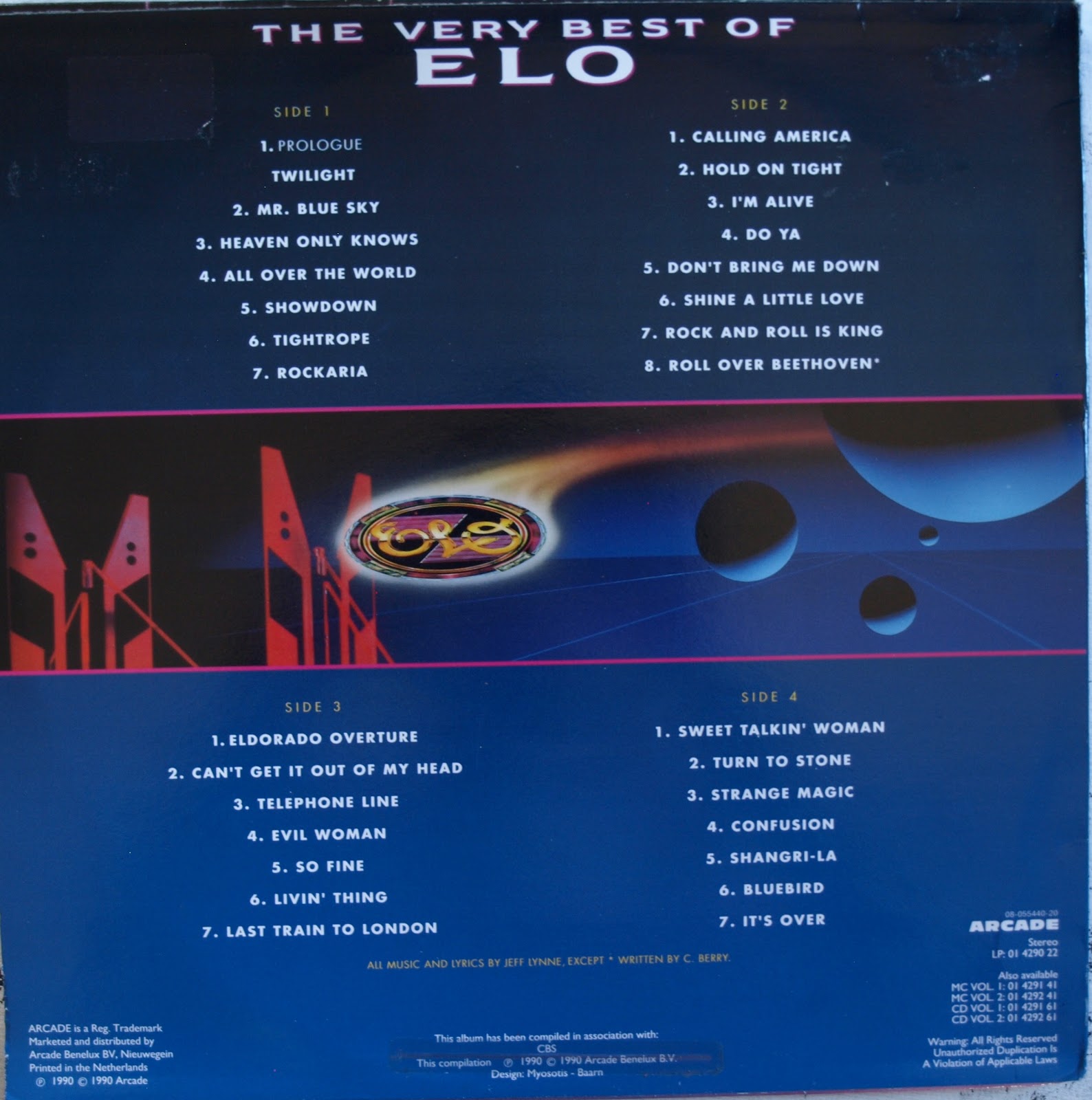 ELO Related Vinyl: Electric Light Orchestra - The very best of ELO - Lp ...