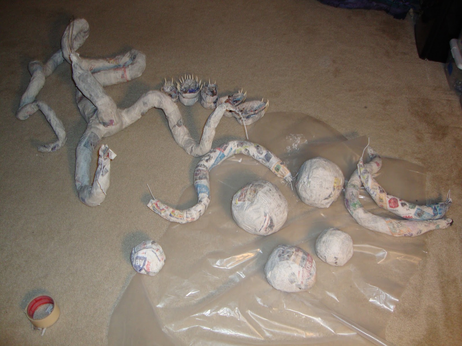 Drakenwrath Designs: New Project Launches: Paper Mache Hydra