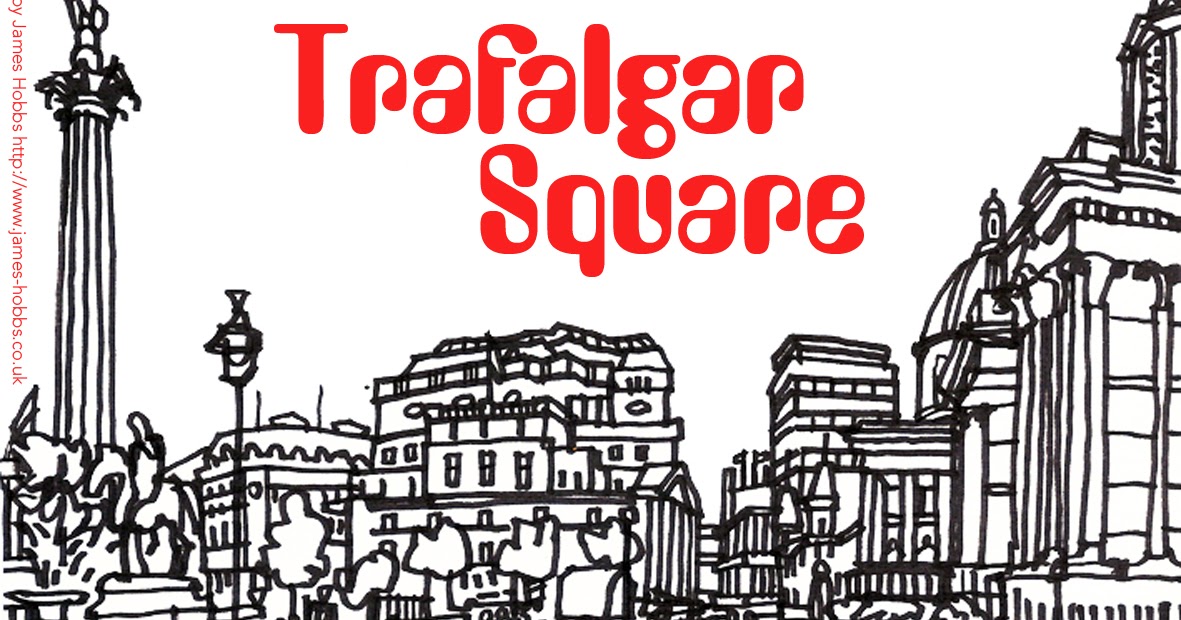 Urban Sketchers London: Let's draw Trafalgar Square