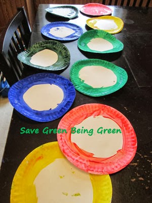 Save Green Being Green: Try It Tuesday: Paper Plate Olympic Rings