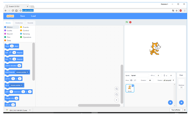 Installer Scratch 3 en local