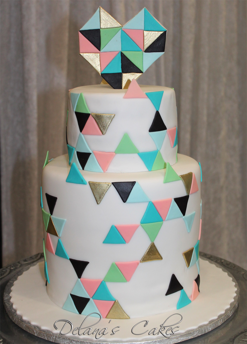 Delana's Cakes: Modern Geometric Wedding Cake