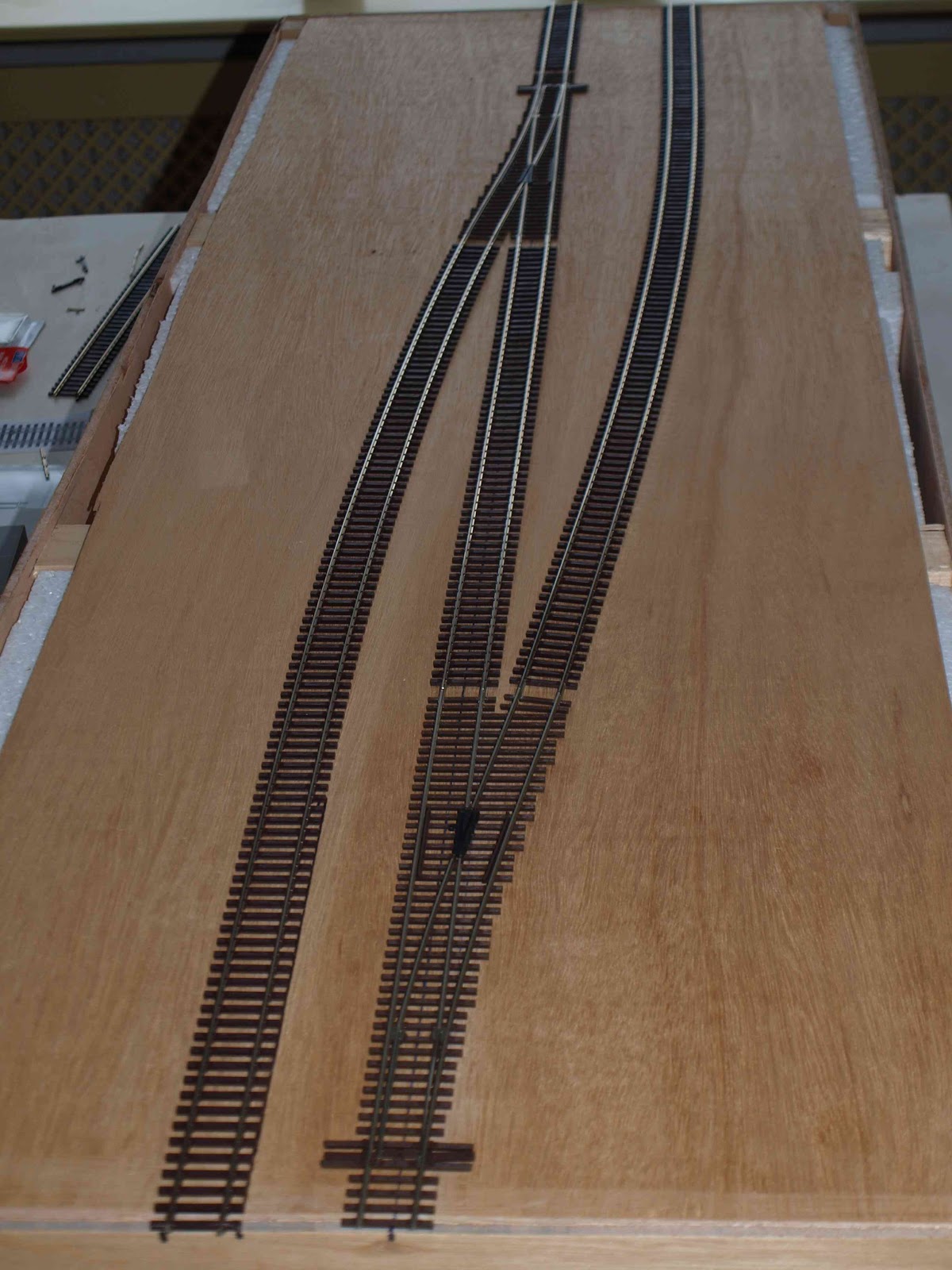 North American Model Rail Roading: test fitting and cutting track