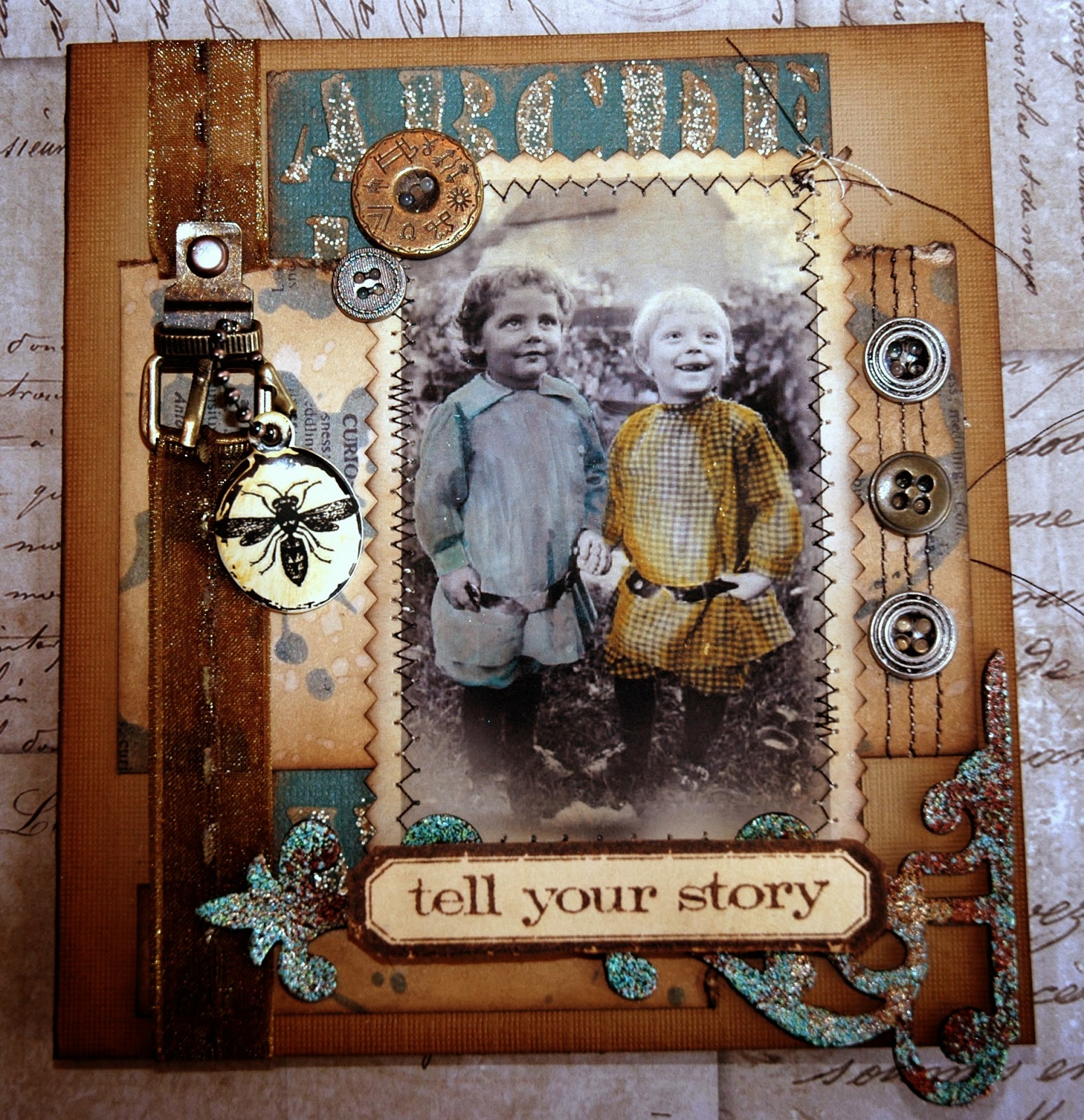 CREATIVITY IS CONTAGIOUS: GOT INK??? HOW ABOUT MAKING A VINTAGE CARD?