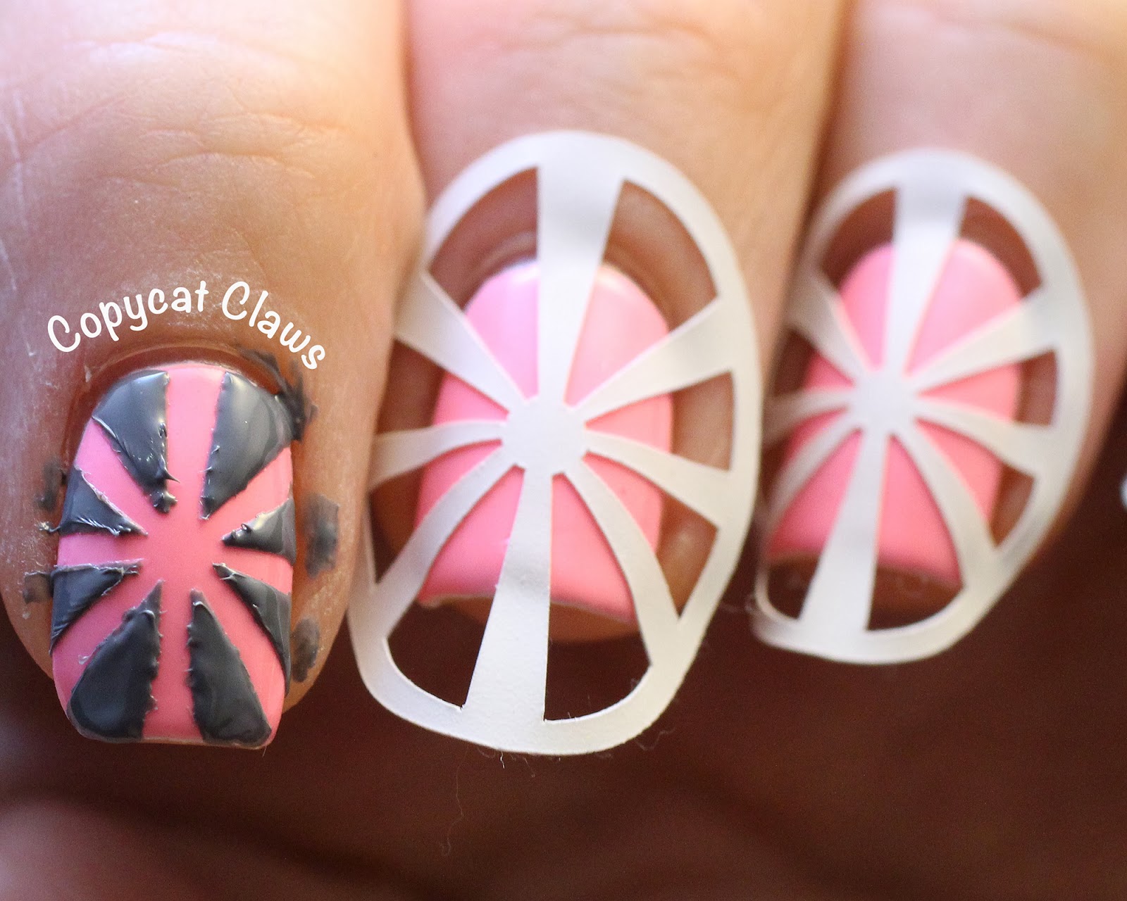 Copycat Claws: Sticky Nails Radiant Stencil Review