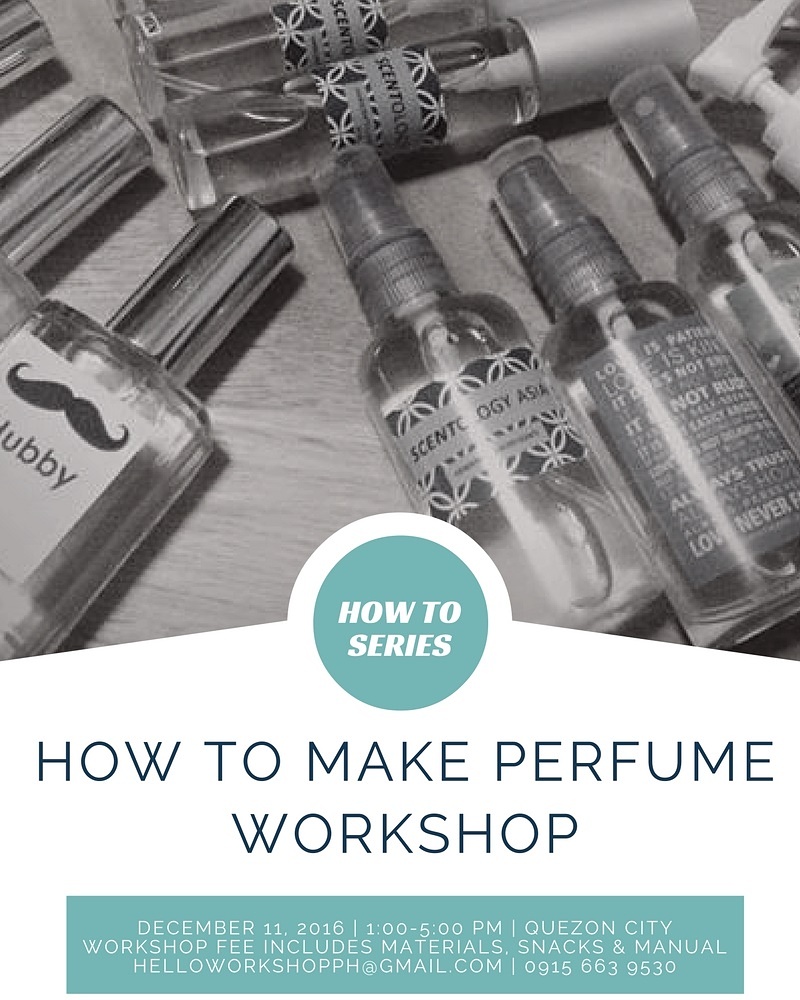 The Project Awesome: DIY Perfume Making Workshop with Workshop PH!
