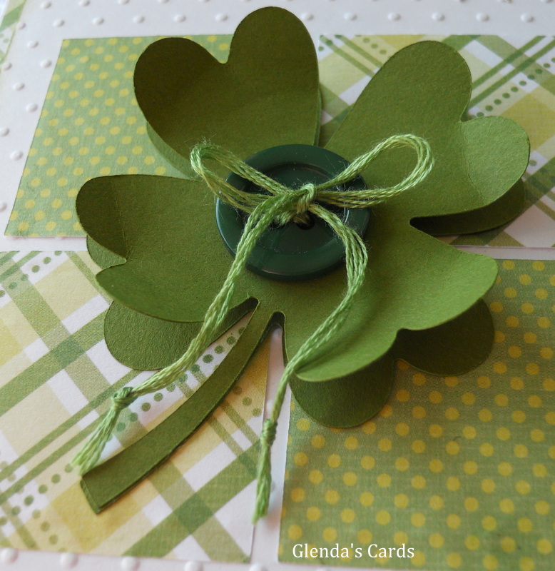 Glenda's Cards: Shamrock Card