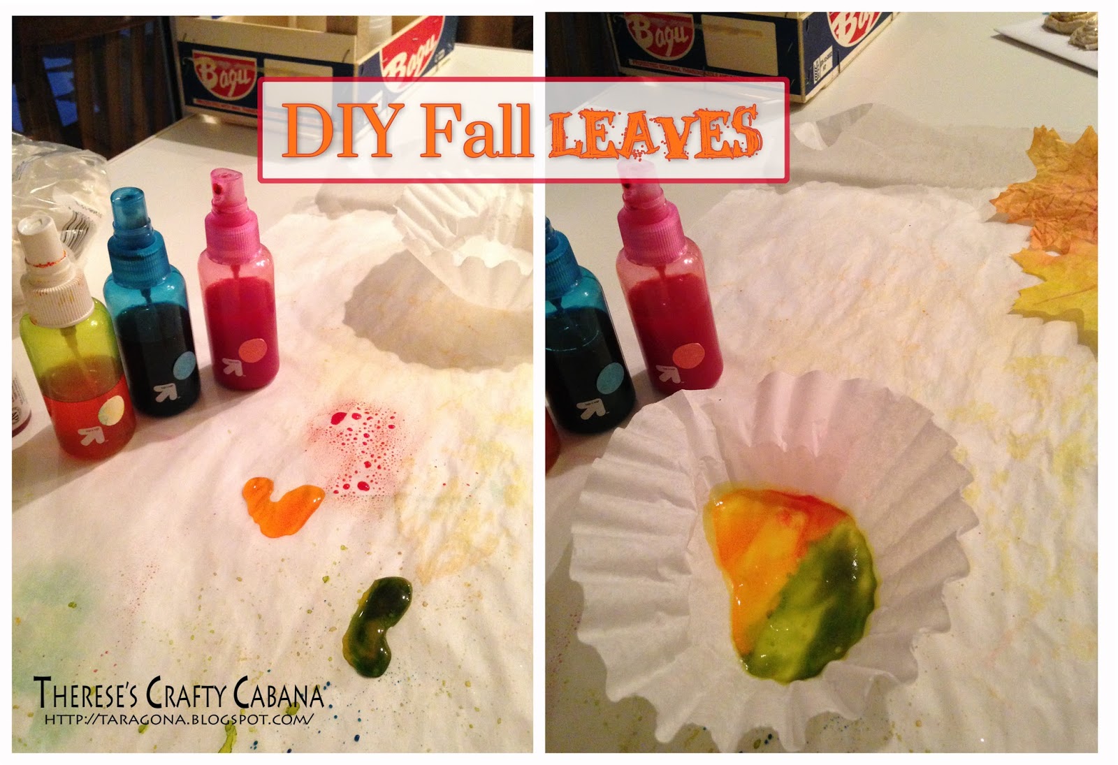 Coffee Filter Fall Leaves