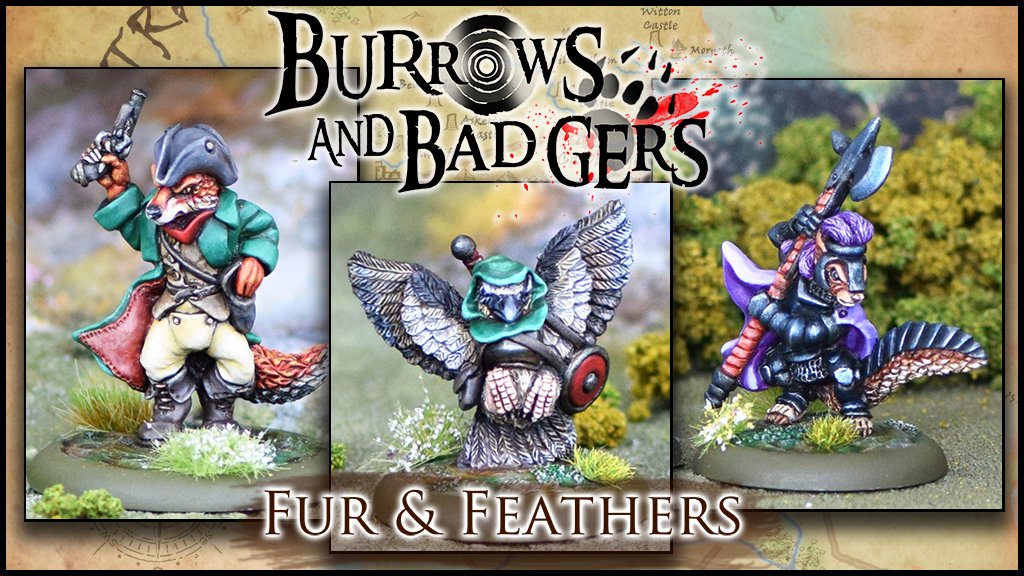 Wargame News and Terrain: Oathsworn Miniatures: New Burrows & Badgers ...