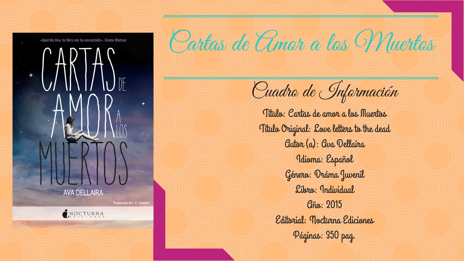 Soñando entre lineas y páginas: Reseña #20|| Cartas de amor a los ...