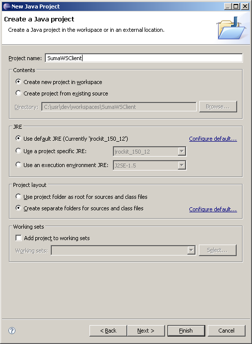 Creación de cliente WS con Eclipse