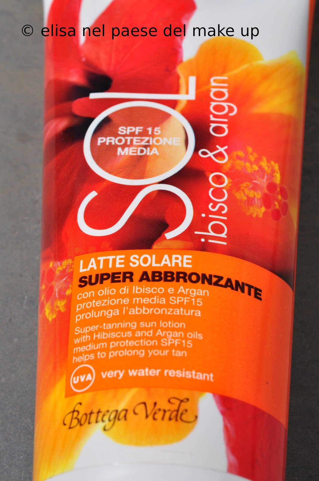 elisa nel paese del make up: SOL latte solare super abbronzante
