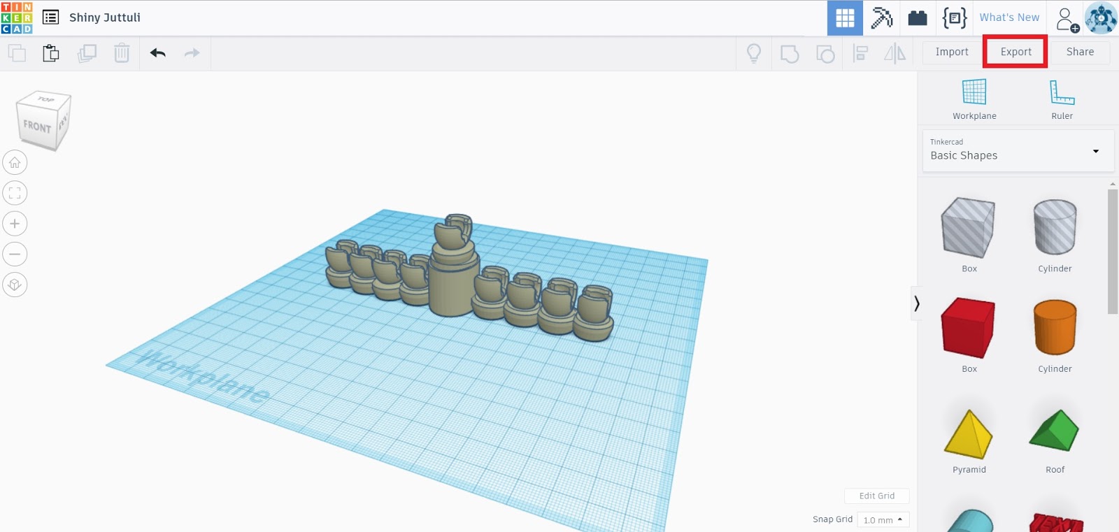 מייקינג : איך מייצאים פרויקט מ Tinkercad?