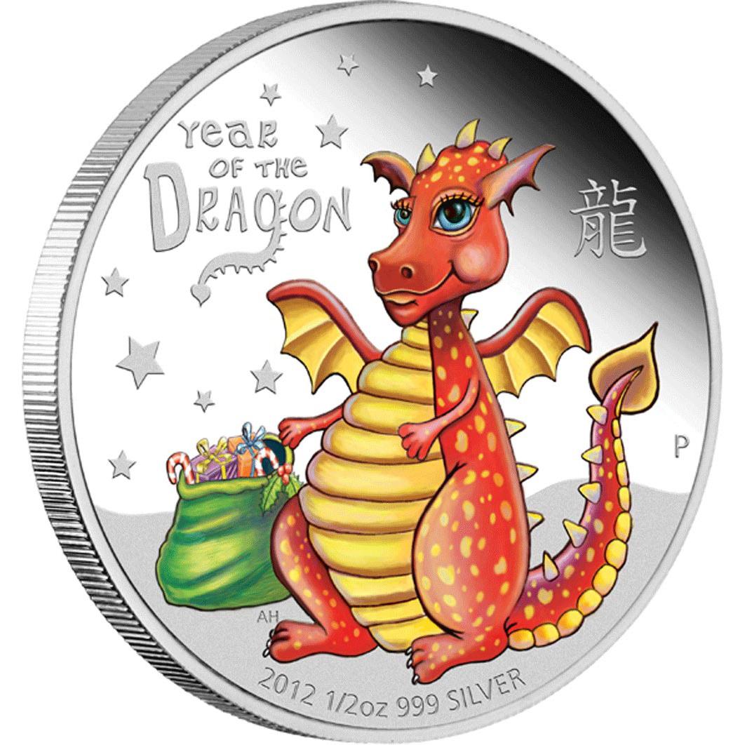 Australia Silver: Perth Mint Baby Dragon 2012 1/2oz Silver Proof Coin ...