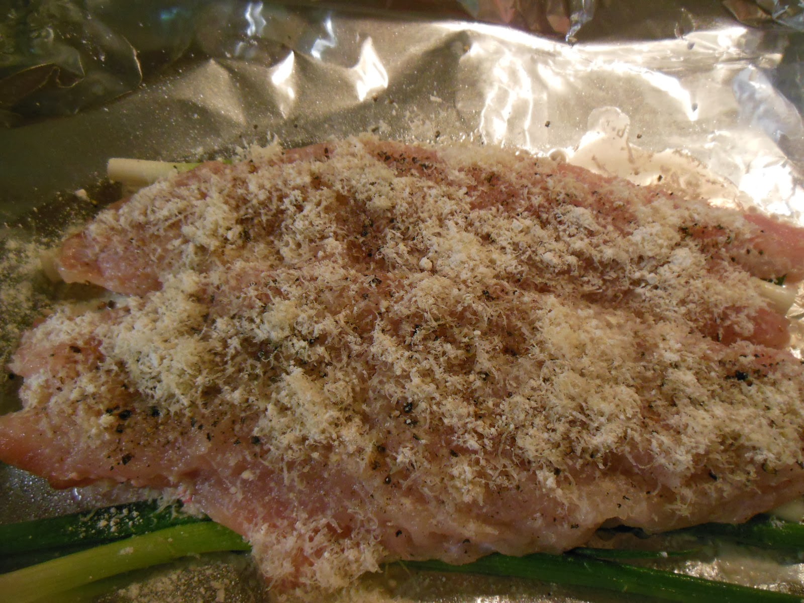 Fleur de Lolly: Parmesan Crusted Baked Red Snapper Fillet over angel ...