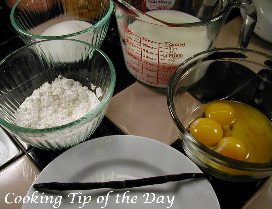 Cooking Tip of the Day: Recipe: Pastry Cream