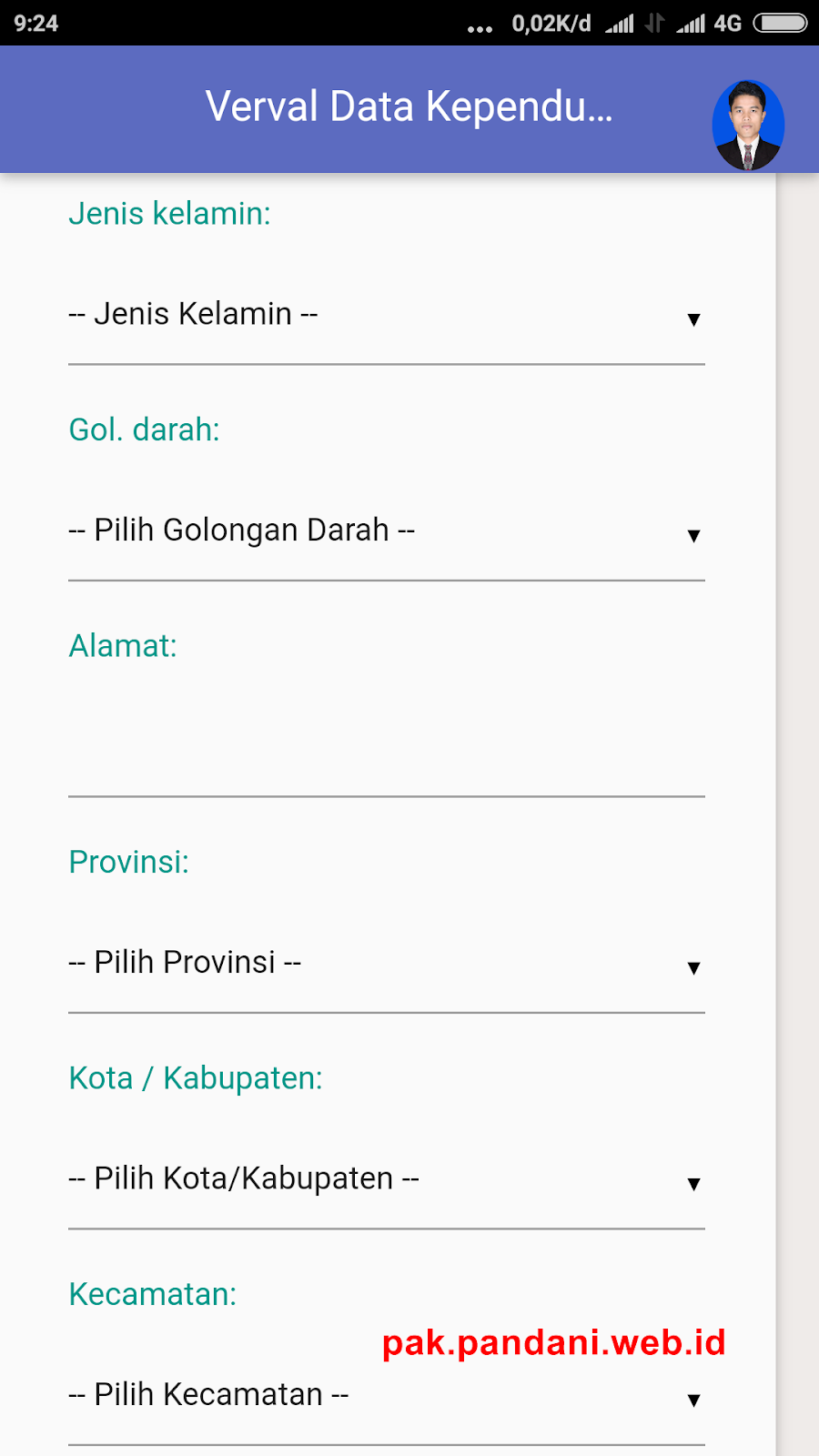 Cara Mengisi Verval Data Kependudukan di SIM PKB