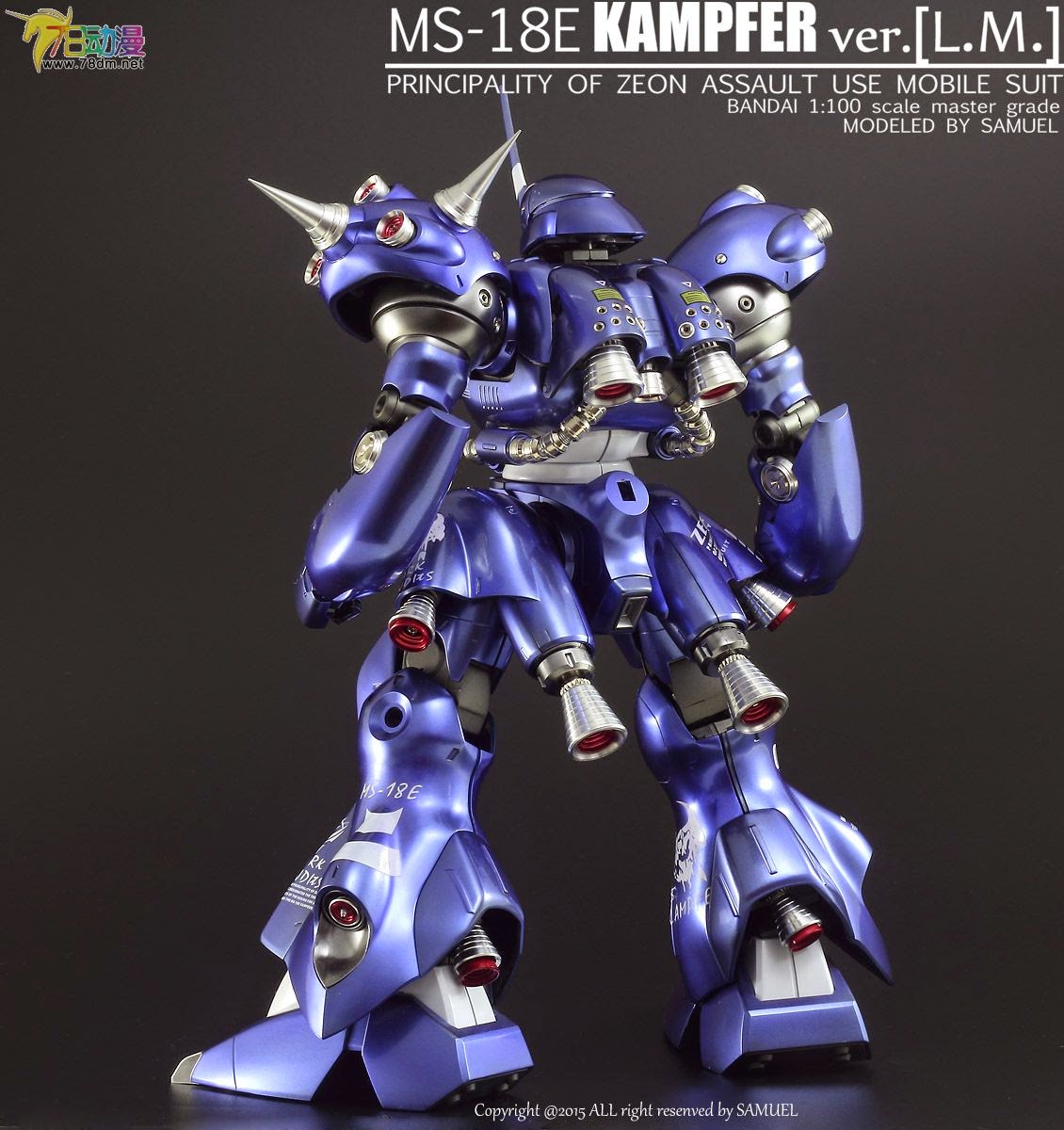 Gundam Family: MG 1/100 MS-18E Kampfer Ver.[L.M.] Custom Build