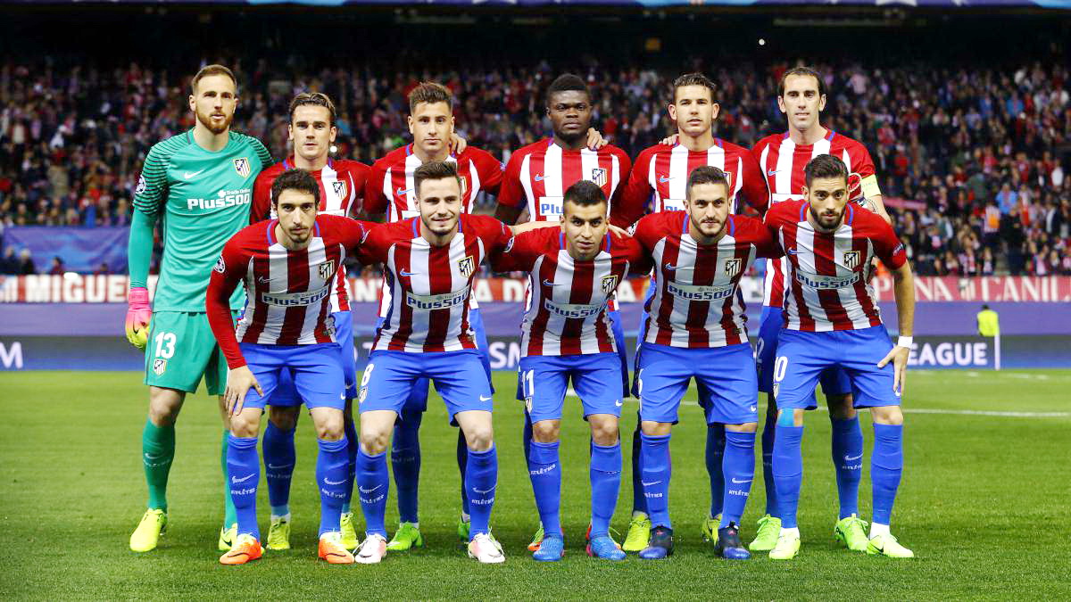 EQUIPOS DE FÚTBOL: ATLÉTICO DE MADRID contra Bayer Leverkusen 15/03/2017