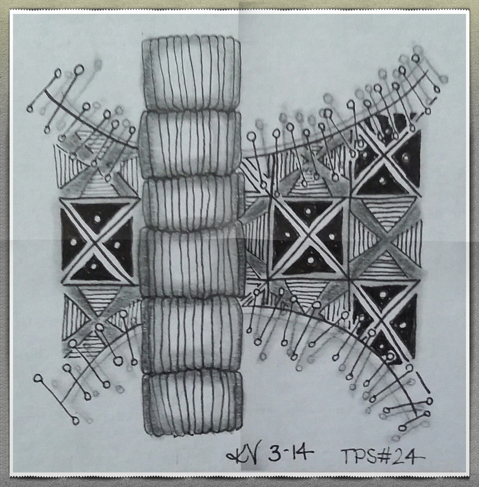 Tickled To Tangle: "It's a String Thing" #32 Tiles