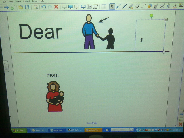 Broxterman's Bugle: Teaching With Technology: Dear dad, (example)