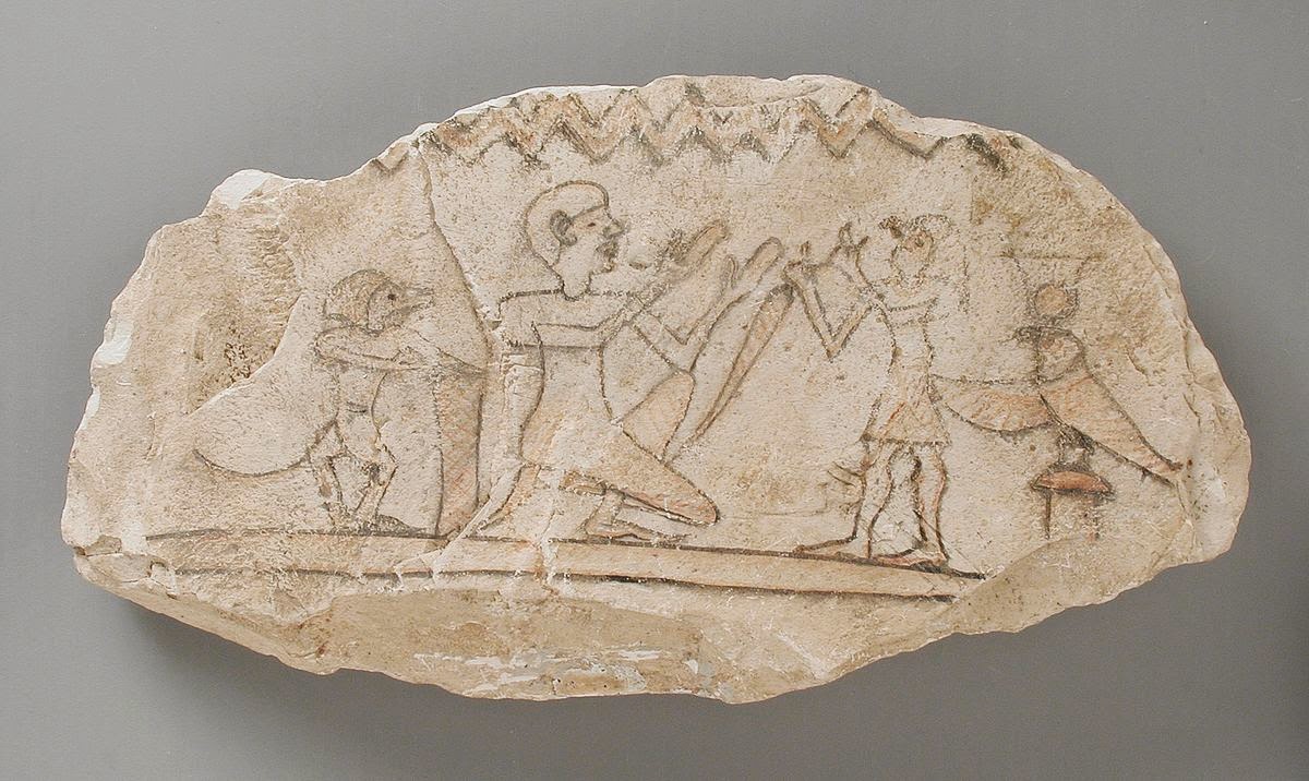 Imagenes de Egipto: ostracon