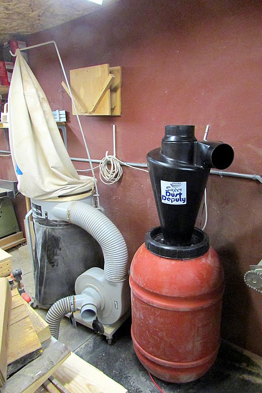 Splinters Woodworks: Super Dust Deputy Two Stage Dust Collection System