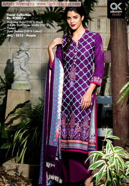 Alkaram Winter Collection 2014 Volume 2 | Alkaram Studio Fall Dress ...