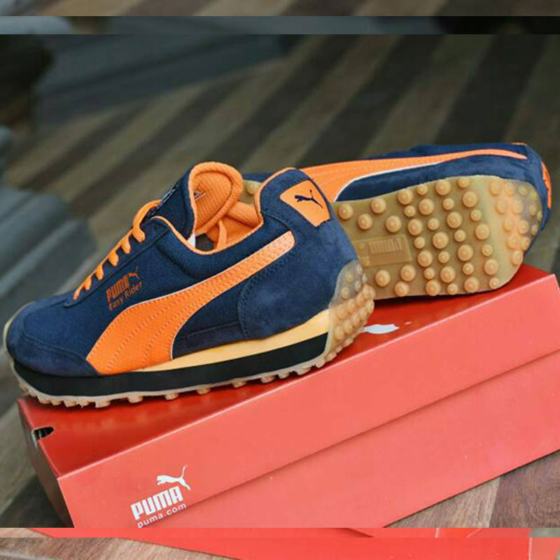 Puma Easy Rider Navy Orange Sol Black GOGS | Omsepatu.com