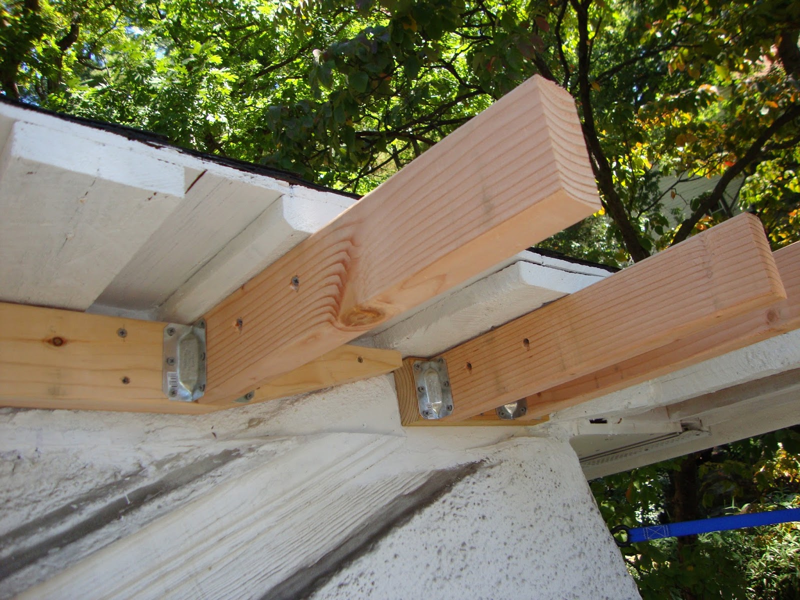 Old House Renovation Methods: Soffit Repair Partial Roof Overhang With ...