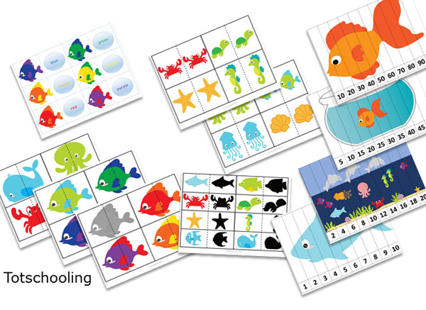 Under the Sea Preschool Pack | Totschooling - Toddler, Preschool ...