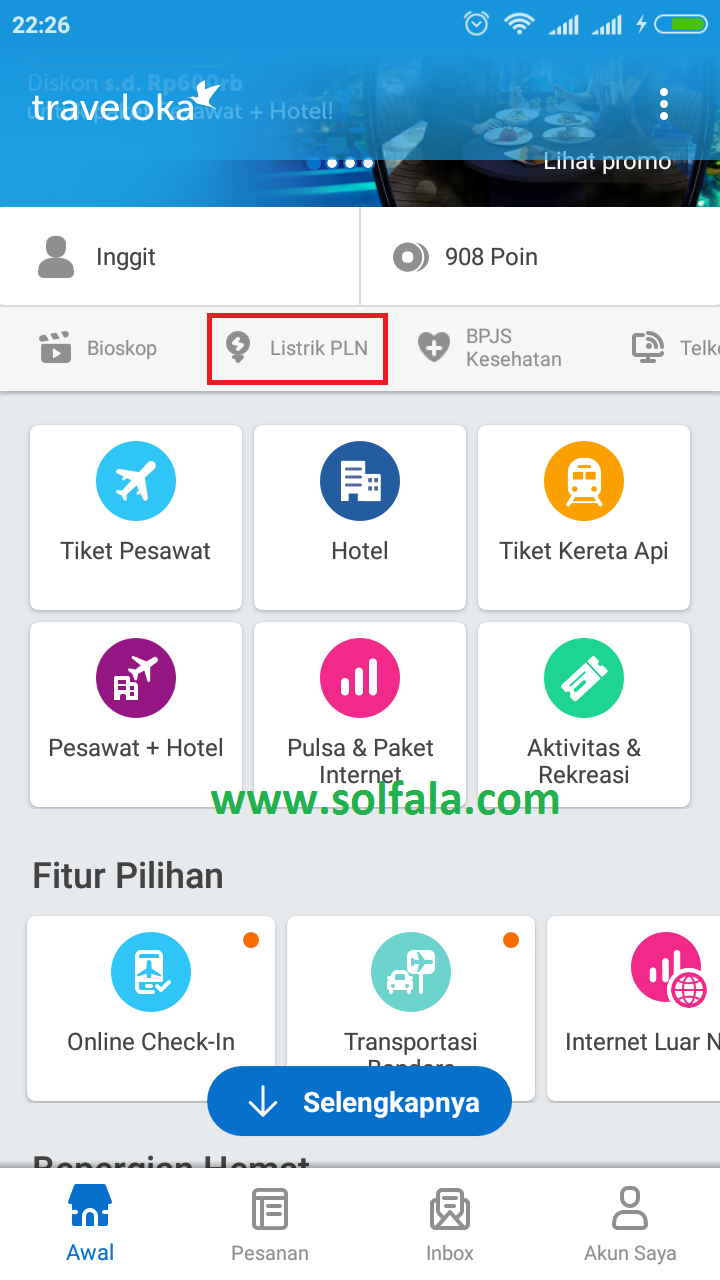 Cara Beli Pulsa Token Listrik di Traveloka | Nanapedia