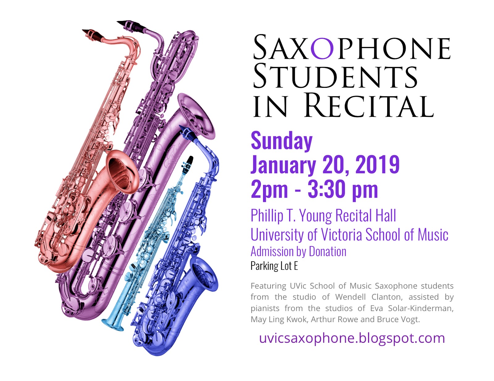 University of Victoria Saxophone Studio: Saxophone Students Solo Class ...