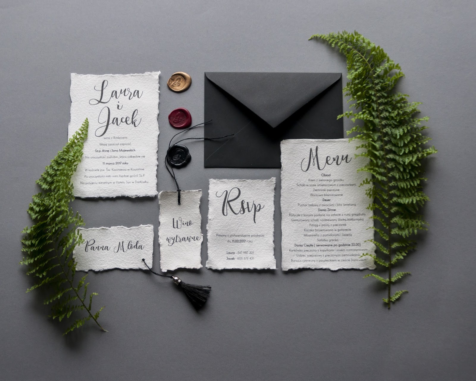 Papeteria ślubna - Simple - Mioduszewska