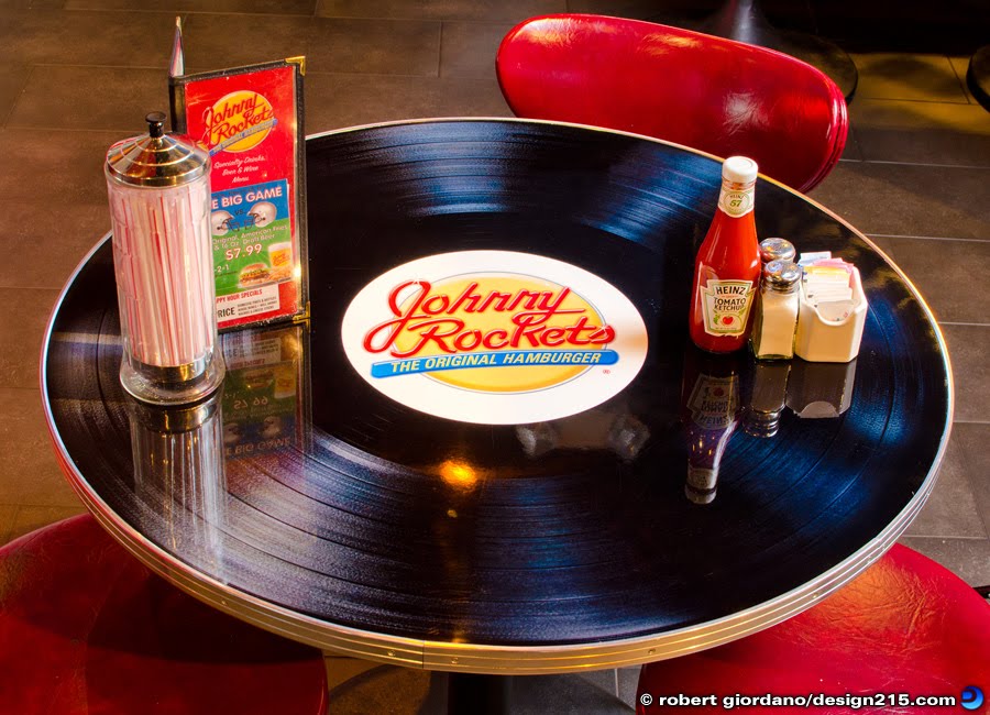 Robert Giordano's Photo of the Day: Record Tables at Johnny Rockets