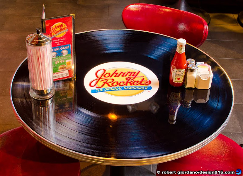 Robert Giordano's Photo of the Day: Record Tables at Johnny Rockets