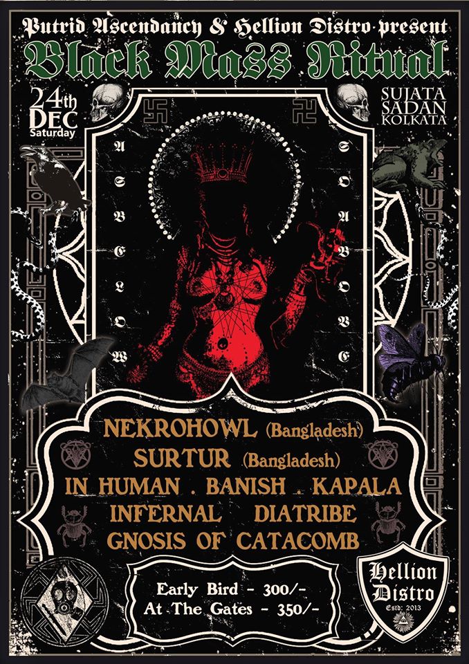 BLACK MASS RITUAL@ KOLKATA INDE LE 24/12/2016