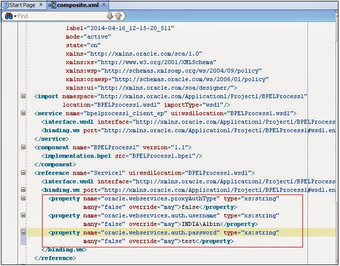 oracle.webservices.preemptiveBasicAuth for invoking the webservices with Basic Authentication ...