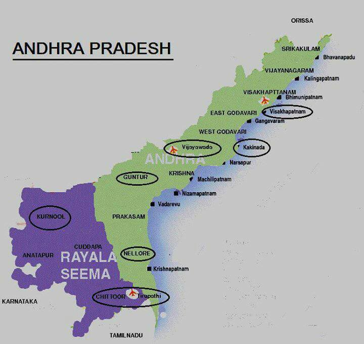andra pradesh map