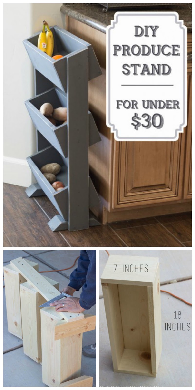 DIY Kitchen Produce Stand For Under $30 | Handy & Homemade