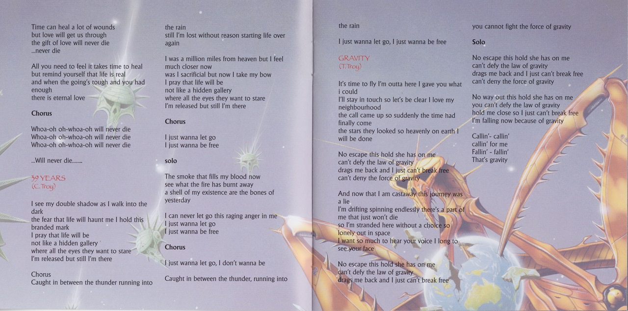 Cries from the Quiet World: Praying Mantis "Gravity (Japan Edition, King Records, KCIP-1902)"