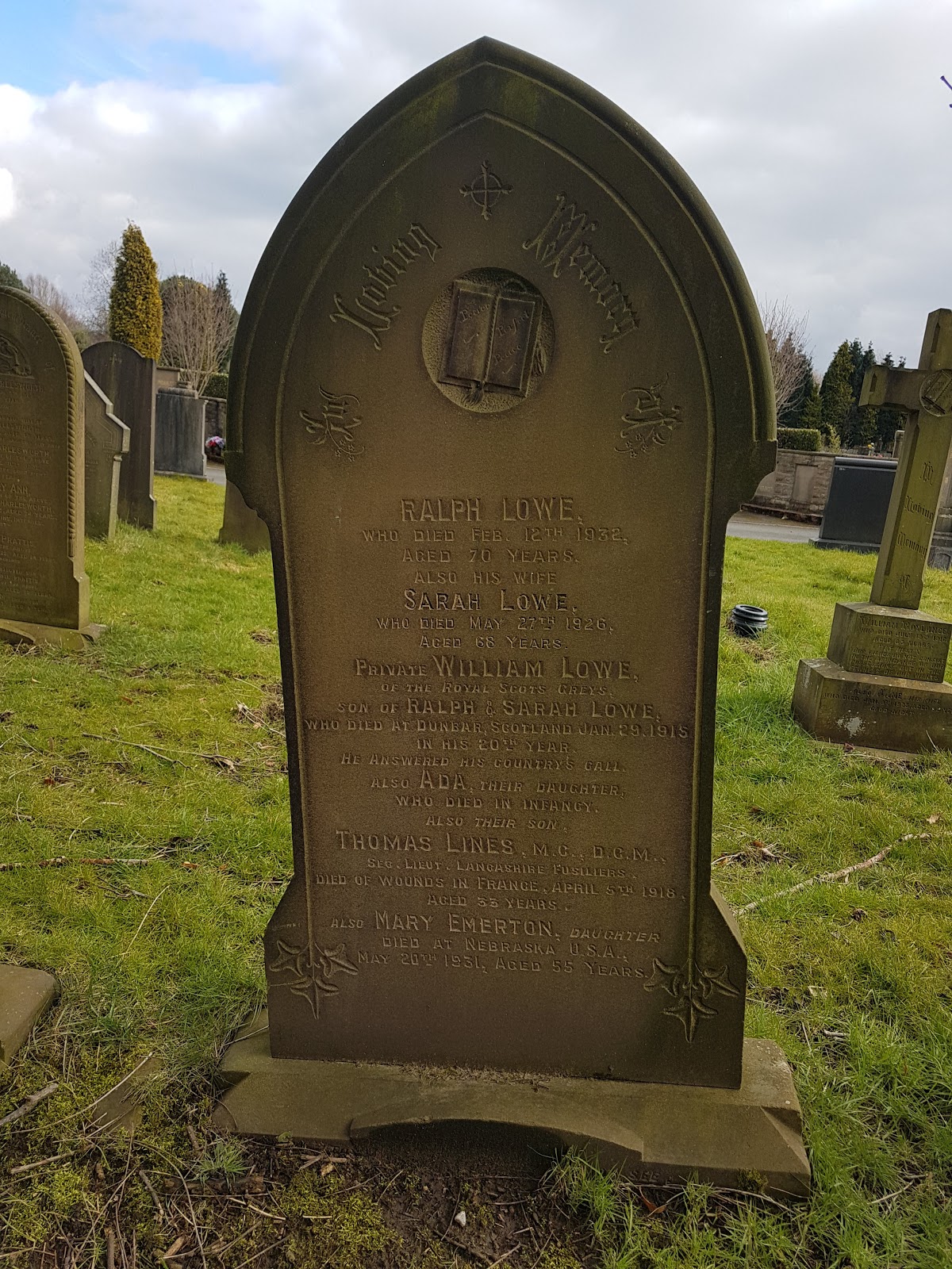War Graves and Memorials: Stockport Cemetery and Crematorium.