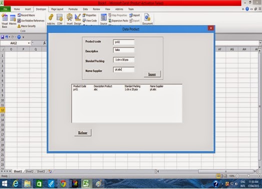 Tutorial Cara Memasukkan Data dari TextBox kedalam ListBox VBA MS.Excell 2010