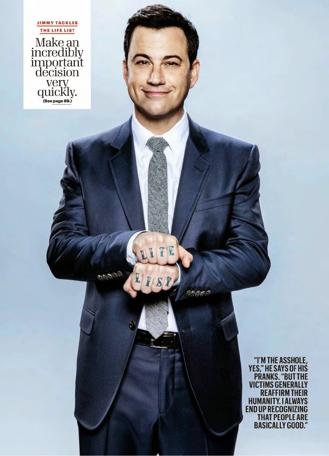 Jimmy Kimmel para Esquire USA Abril 2014