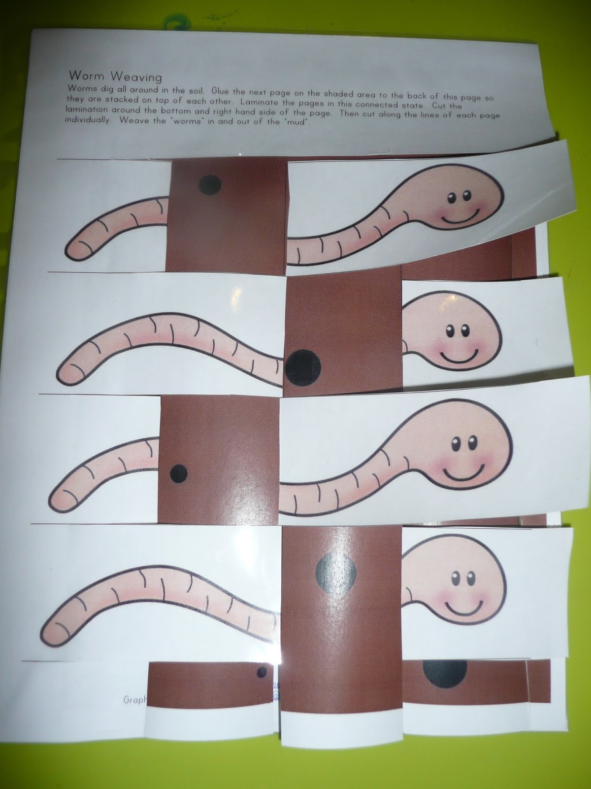 Little Adventures Preschool: Worm Weaving