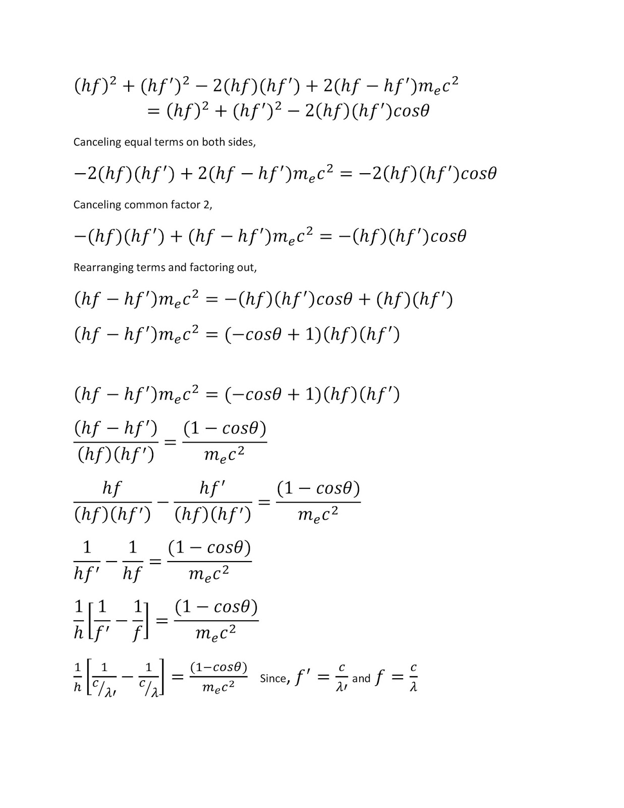Passion of Physics ... A Journey Through Space-Time ...: Compton Effect ...