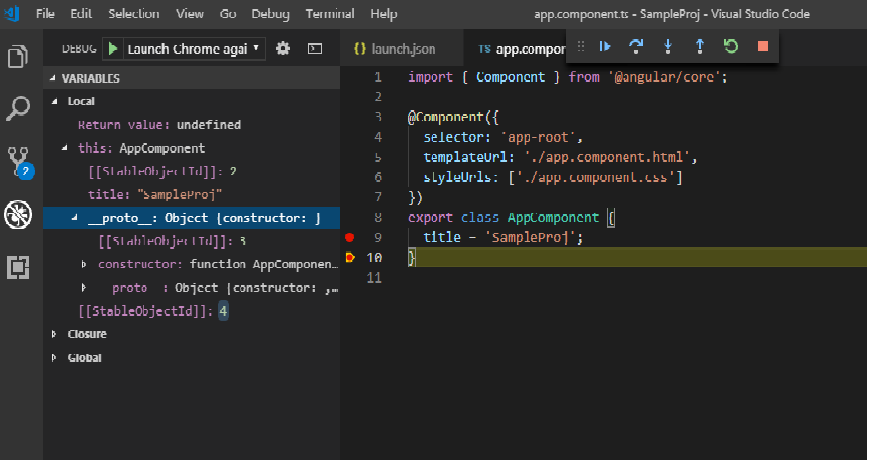 Asp.net MVC and Angular: Debugging in Angular with Visual studio code Asp.net MVC and Angular: Debugging in Angular with Visual studio code