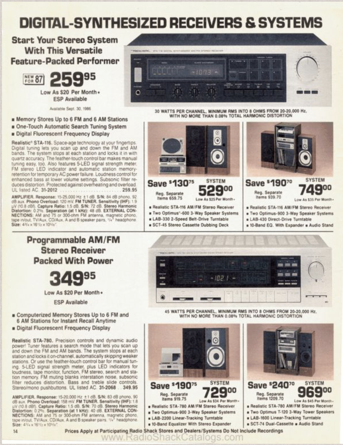 Rarities And Relics: Complete List Of All Realistic and Optimus Stereo ...