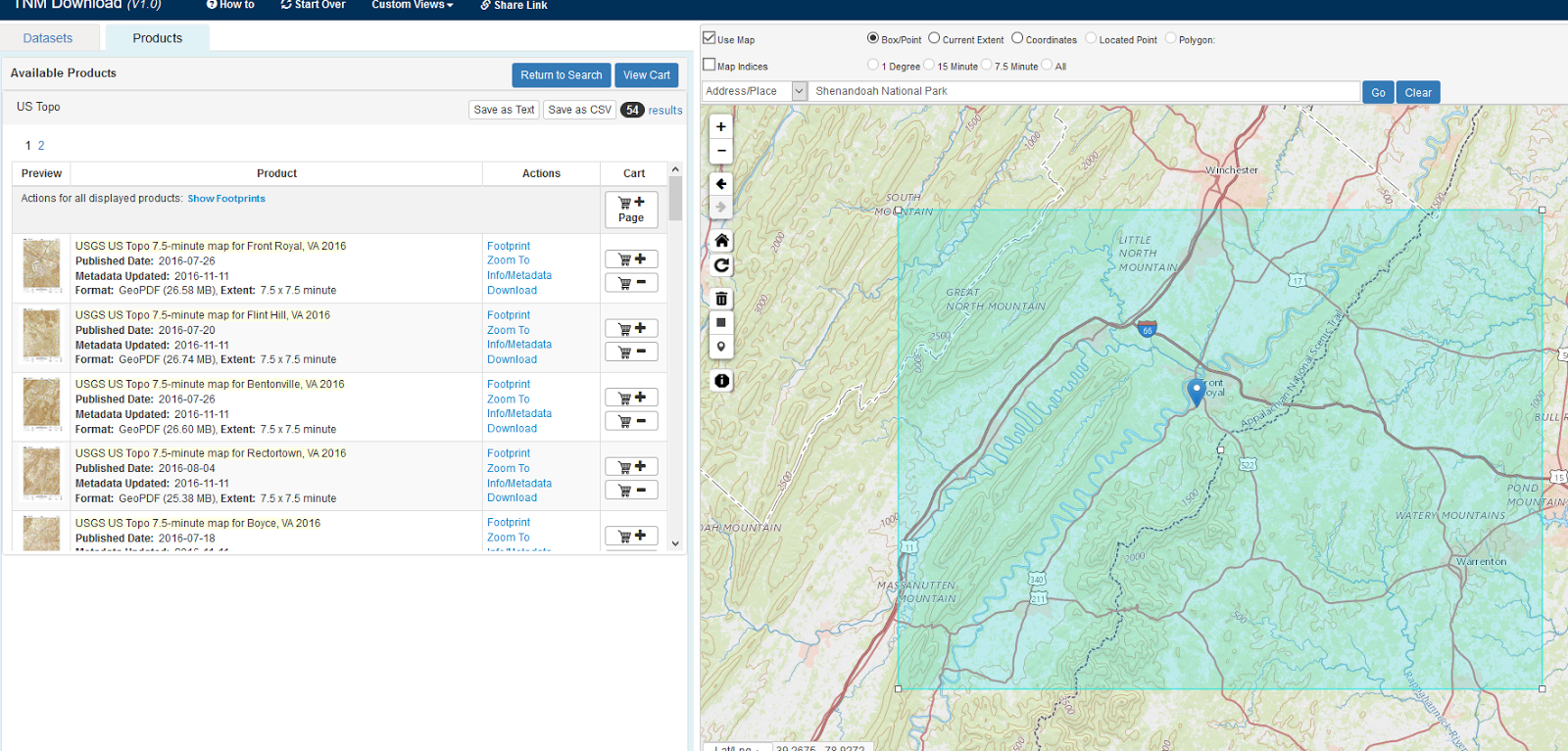 digital maps products